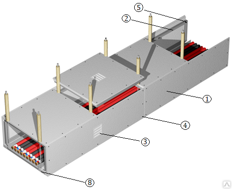 Огнестойкий кабельный короб Техстронг REI 180 купить в Екатеринбурге